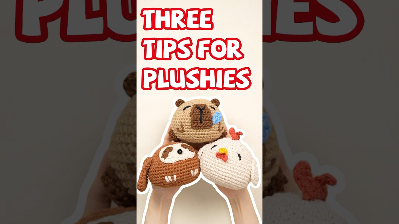 Three tips make your amigurumis hole-free! #crochet #amigurumi #crochetplushies #yeezhee #fyp