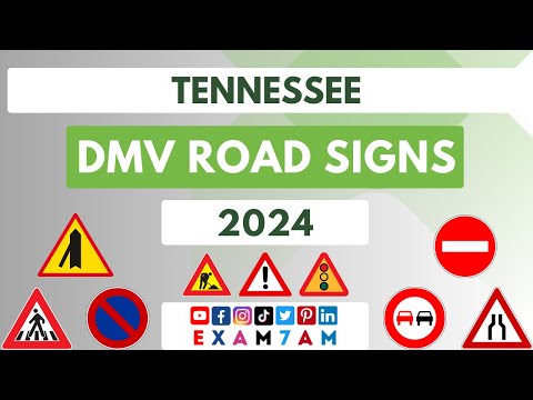 TENNESSEE DMV ROAD SIGN WRITTEN TEST | LEARN ROAD SIGNS IN 2024 | PASS YOUR DMV WRITTEN EXAM