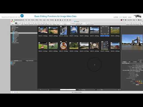 Basic Editing Functions for Image Meta Data in the GraphicConverter