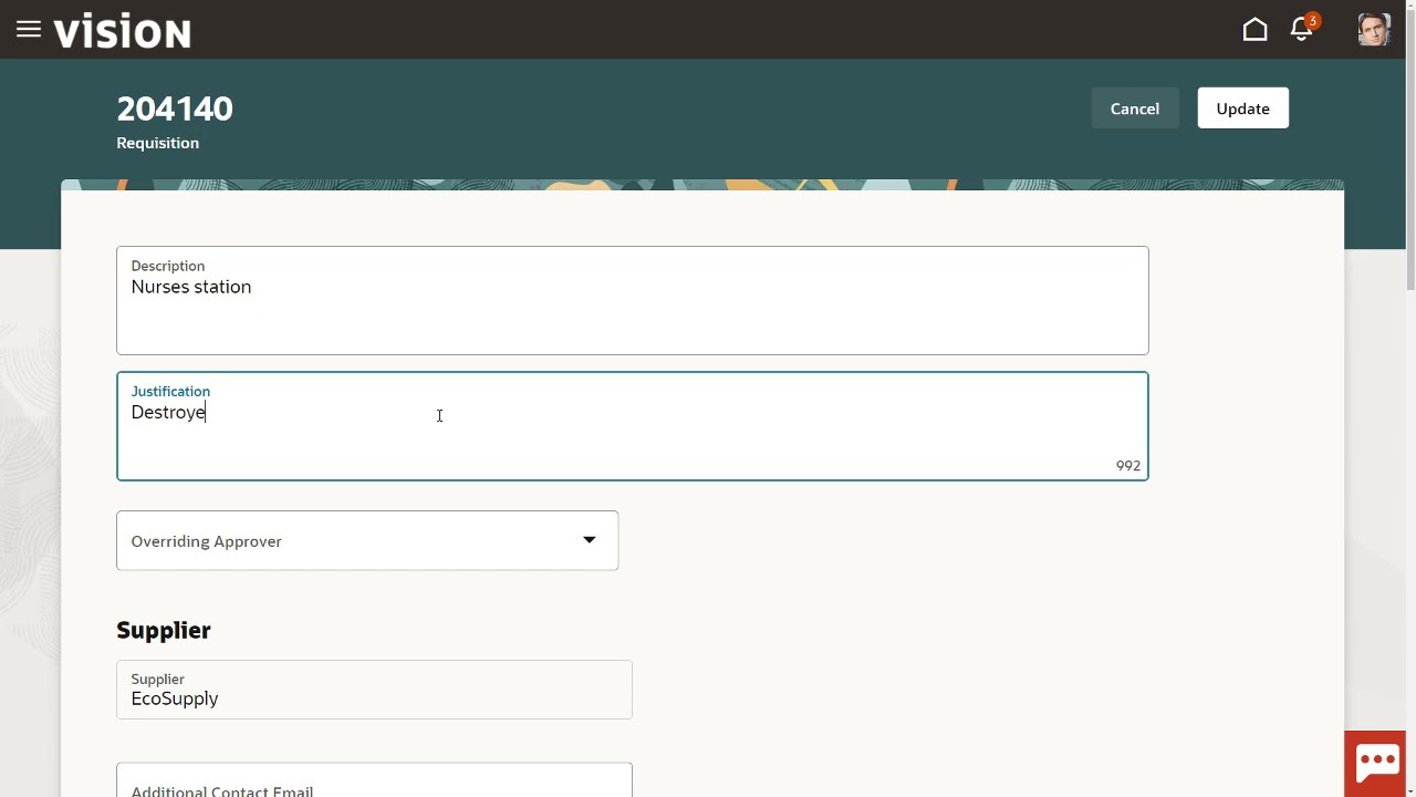 Procurement | Creating a Requisition