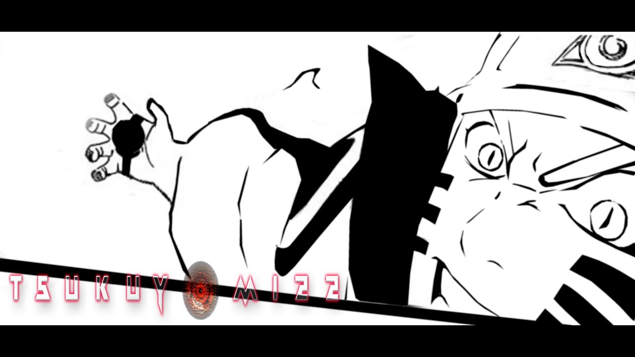 Bijuu Mode Naruto Lineart