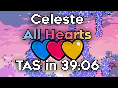 [OUTDATED TAS] Celeste All Hearts in 39:06.561