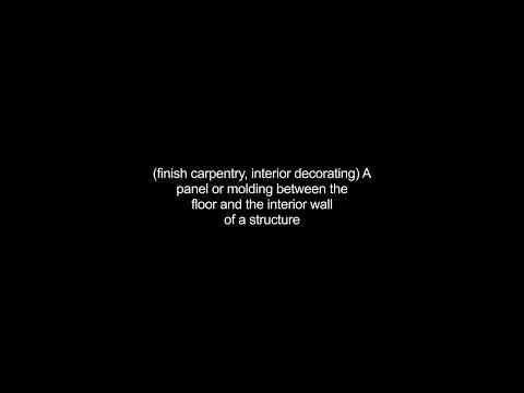 baseboards video Dictionary meaning and pronunciation
