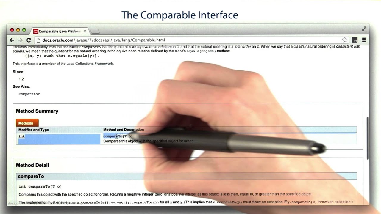 Compare To - Intro to Java Programming