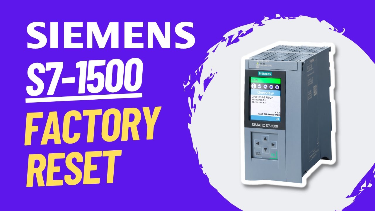 Siemens TIA Portal Tutorial | Factory Reset