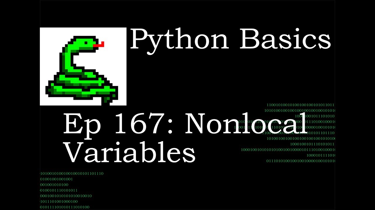Python Basics Scope Nonlocal Variables