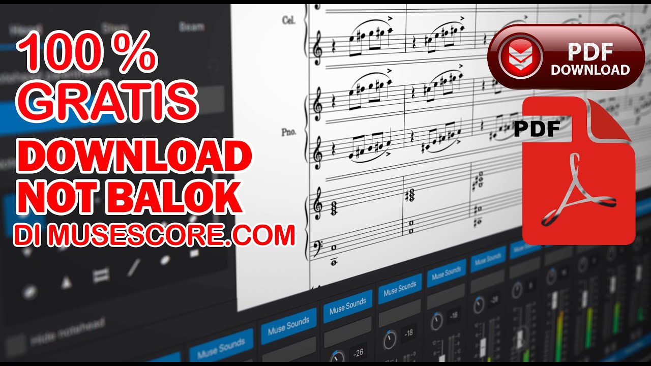 GRATIS !!! Cara Download Not Balok di Musescore Dalam Format PDF