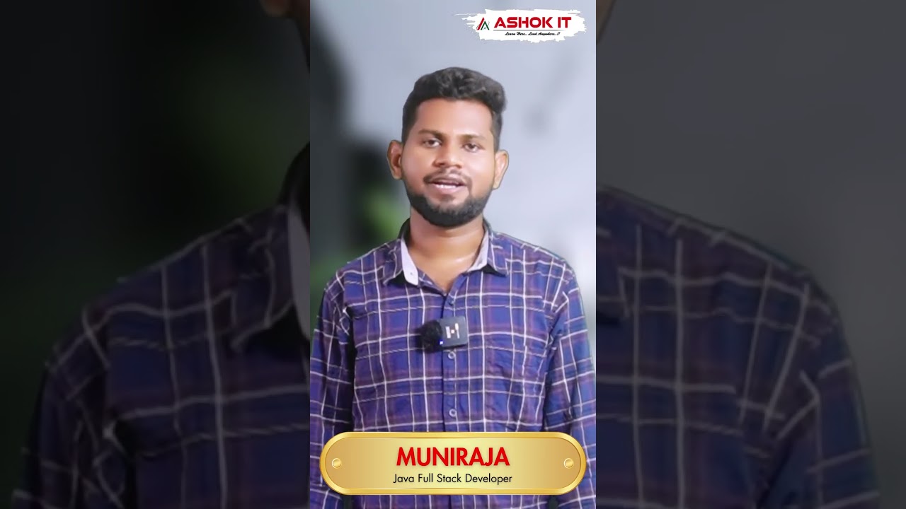 Big Congrats 🎉 Muniraja Becomes Java Full Stack Developer 👨‍💻🚀 | Ashok IT