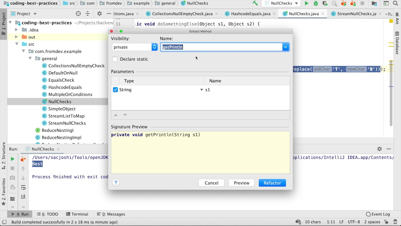 Java Best Practices : 3 Avoid Nested Blocks & Null Checks in Java Using Optionals
