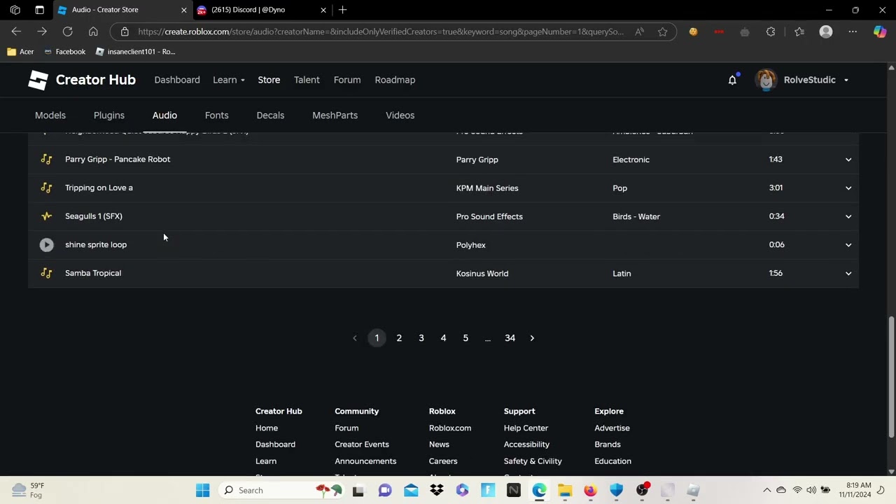 Roblox Audio Test Script (Made by Me)