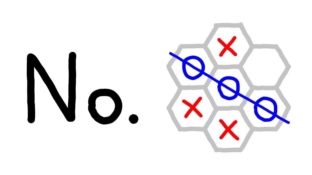 can tic-tac-toe, with hexagons?