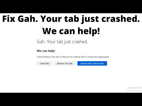 Fix Gah Your tab just crashed