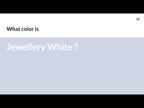 Jewellery White color #ced6e6 hex color - Blue color - Warm color ced6e6