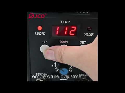 JCD 2 in 1 Digital Soldering Station Hot Air Gun Solder Iron SMD BGA