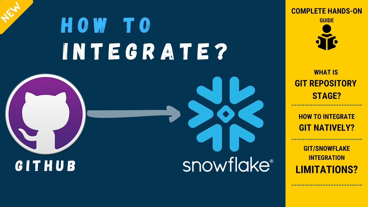 Snowflake GitHub Integration | Complete Hands-On Snowflake Tutorial