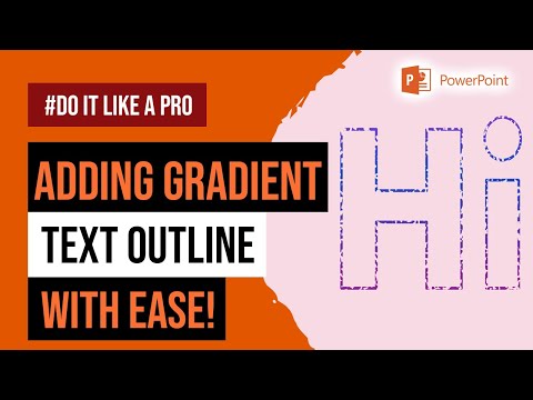 Text Outline |🔥 Creating Professional and Visually Engaging Text Outlines in PowerPoint 🔥