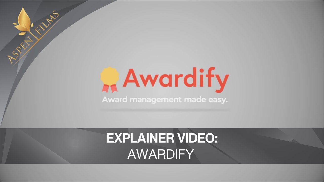 Awardify | Explainer Video | Canadian Awards Management Software