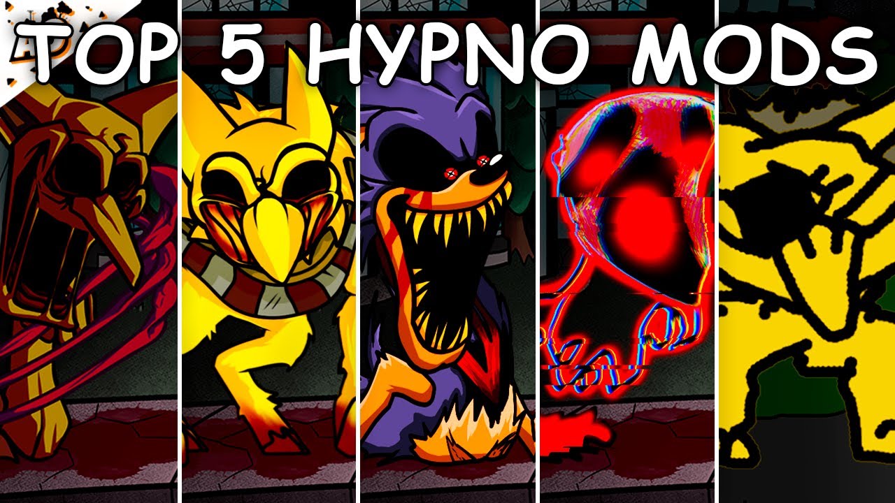 Top 5 Hypno Mods (Lullaby) - Friday Night Funkin'