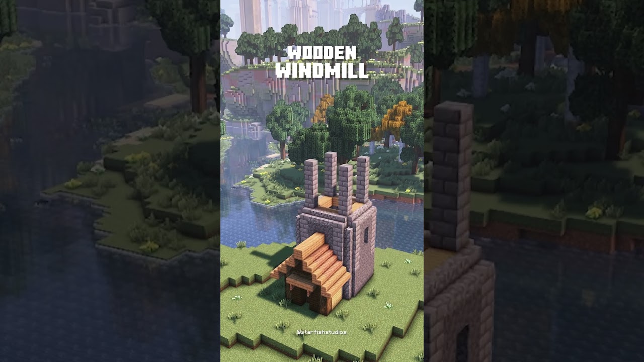 Minecraft Windmill Build ASMR  #minecraft #minecraftbuilding
