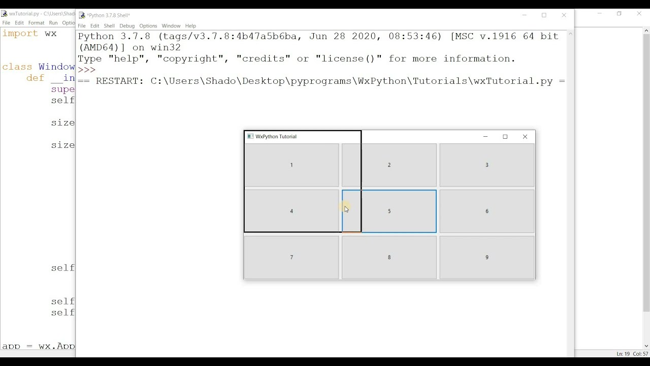 wxPython Layout Sizer: GridSizer