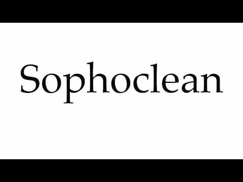 How to Pronounce Sophoclean
