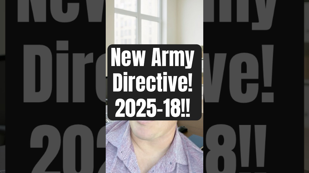 Huge Army Regulation Update!