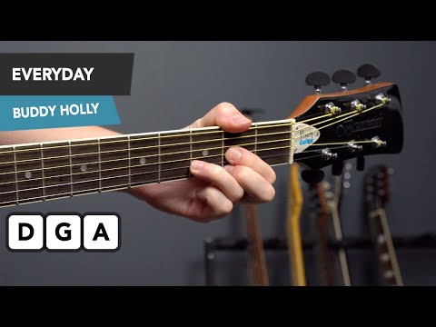 Buddy Holly - 'Everyday' Guitar Lesson Tutorial // Simple Guitar Songs for Beginners
