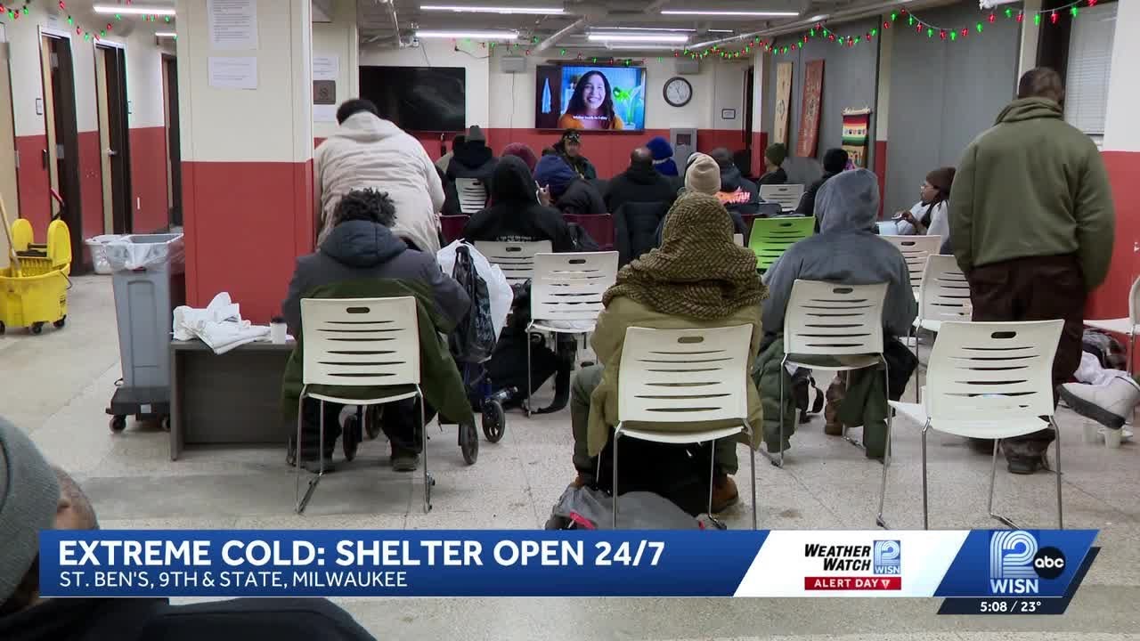 Milwaukee warming center to stay open 24/7 amid extreme cold