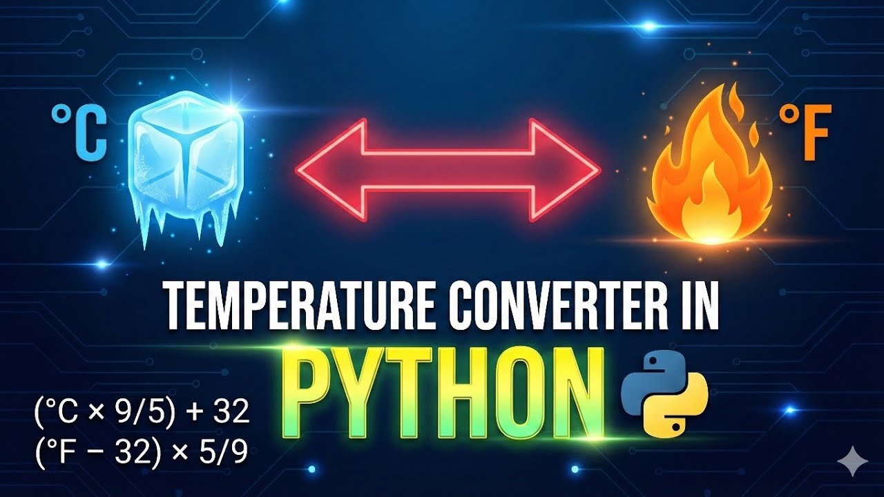 Temperature converter using python | python programming 