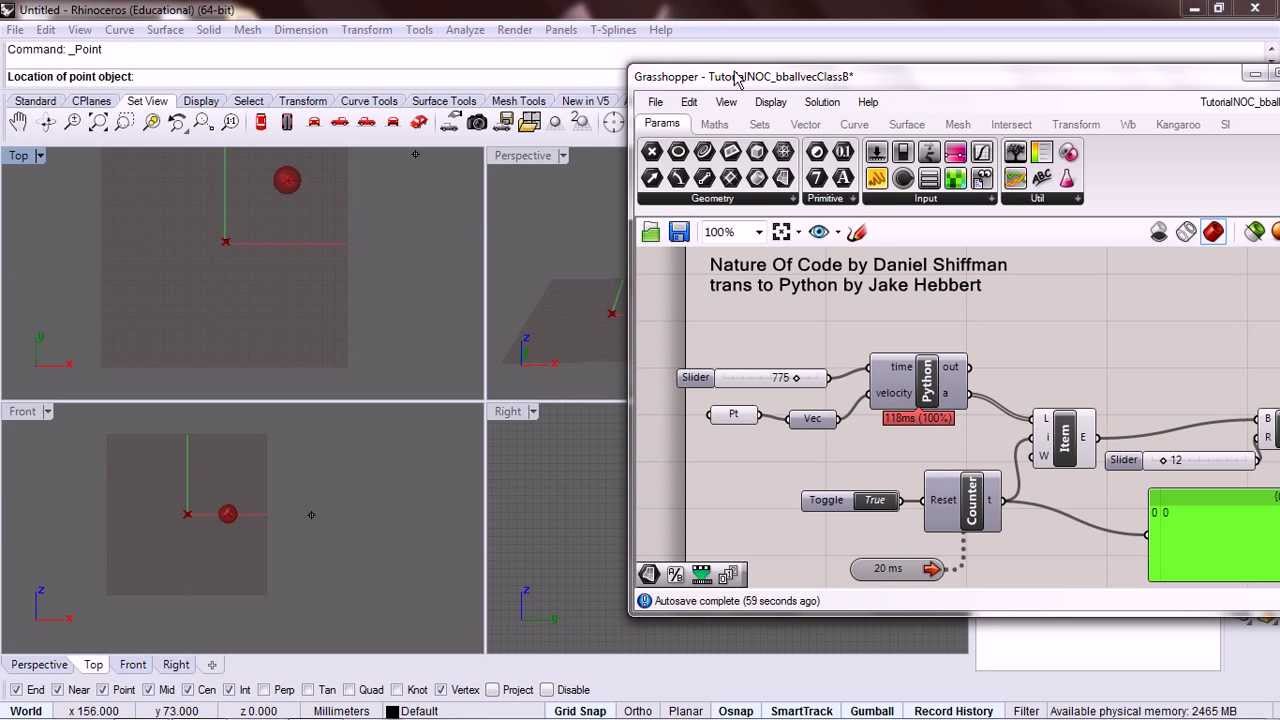 NOC Python Grasshopper: 15 Example 1.7