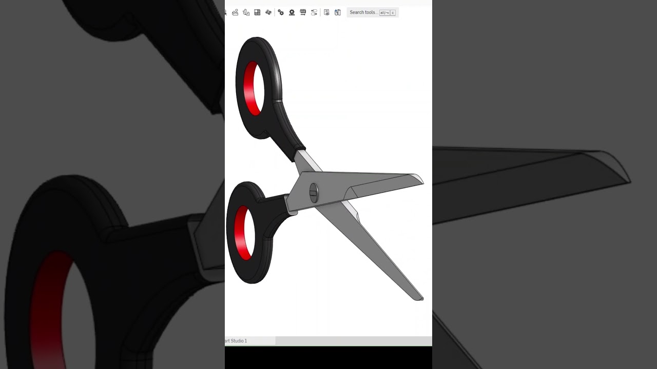 HOW TO MAKE SCISSORS USING ASSEMBLY | ONSHAPE ASSEMBLY TUTORIAL#shorts #shortvideo #cad #cadsoftware