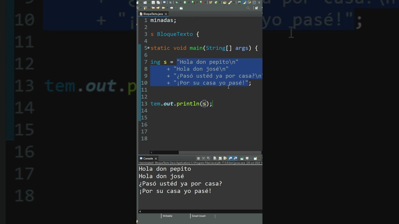 ¿Cansado del \n? Text Blocks en Java #aprenderjava