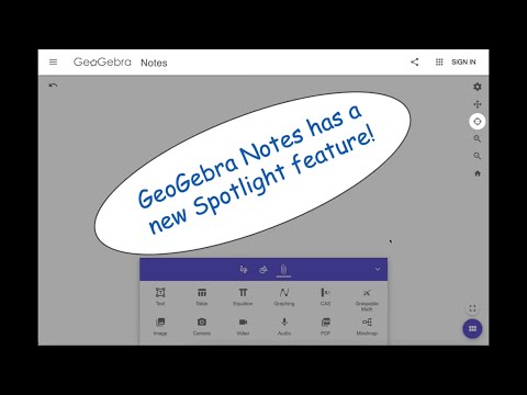 New to GeoGebra Notes: Spotlight Feature!