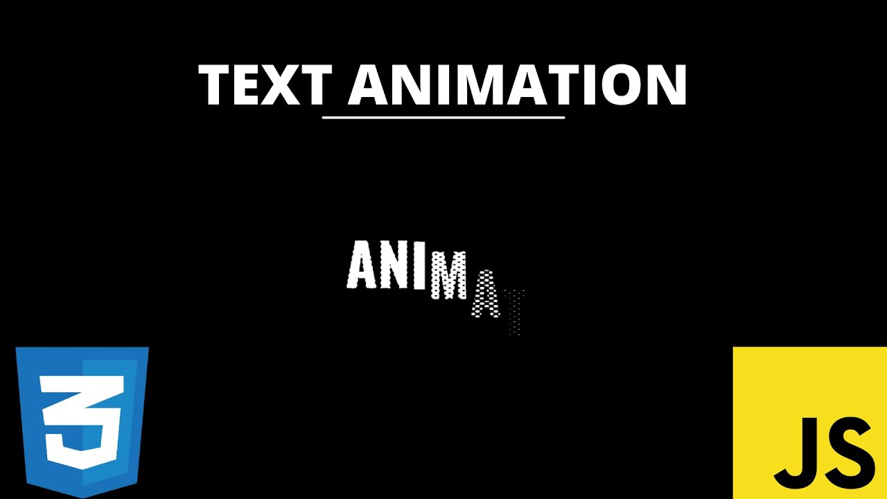 Vanilla JavaScript Text Animation tutorial