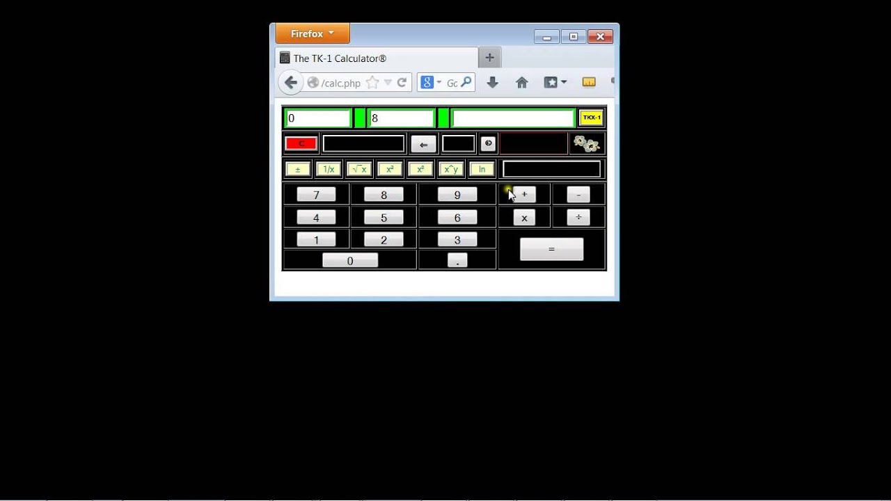 The TK-1 Calculator