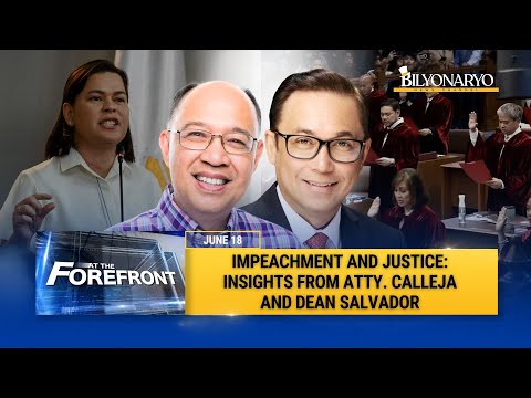 At the Forefront: 1Sambayan on the Issues of Impeachment