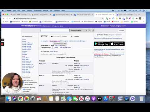 How to use WordReference to look up verb conjugations