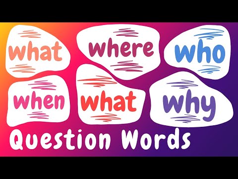 Question Words "What, When, Who, What, Where, Which, Why, How" | English Grammar Lessons