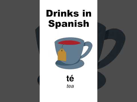 Drinks in Spanish....Spanish Vocabulary Intermediate