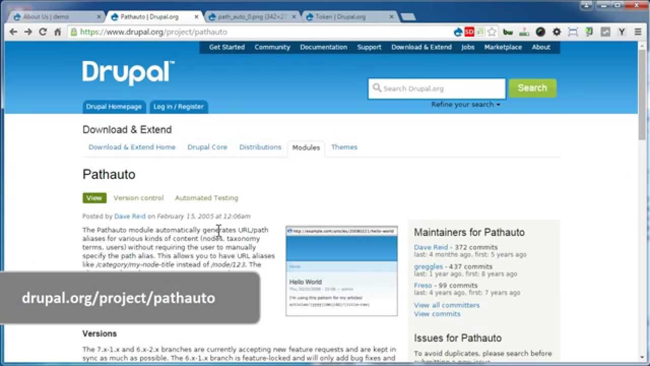 Pathauto | Drupal 7 - Part 1: Pattern for Basic page