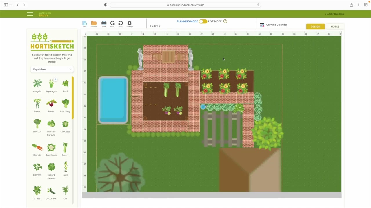 Hortisketch Garden Planner Tutorial Video
