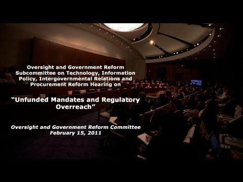 "Unfunded Mandates and Regulatory Overreach"