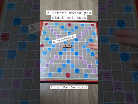 2 letter Scrabble words you might not know