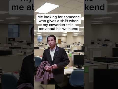 When your coworker tells you about his weekend #funny #memes #humor #office #work #coworkers #shorts