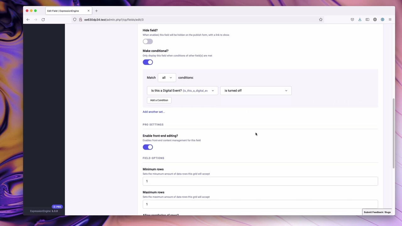 Intro to Conditional Fields
