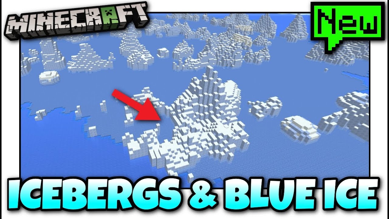 Minecraft - 1.3 BETA - BLUE ICE & Icebergs Explained ( Update Aquatic New Feature )