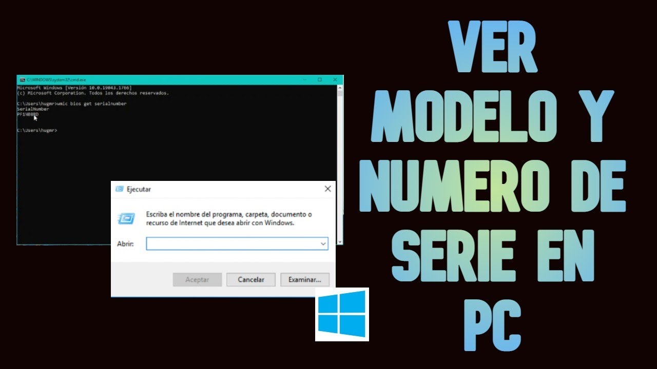 💻✅ How to know the SERIAL NUMBER and MODEL of my PC by Cmd
