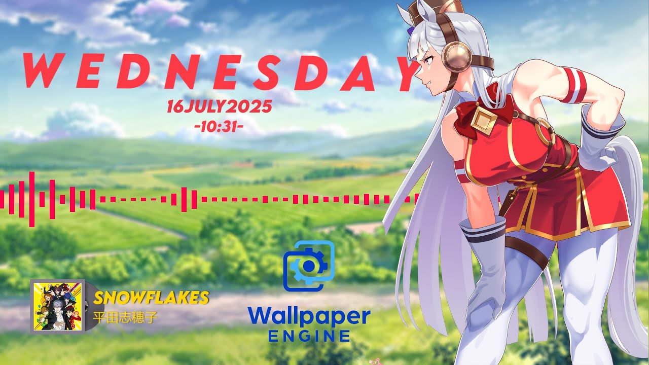 Goldship (Day, Time & Music) - Umamusume: Pretty Derby | Wallpaper Engine