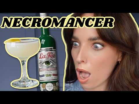 ABSINTHE FAN DRINKS A NECROMANCER COCKTAIL FOR THE FIRST TIME | Absinthe Cocktails | Ciara O Doherty