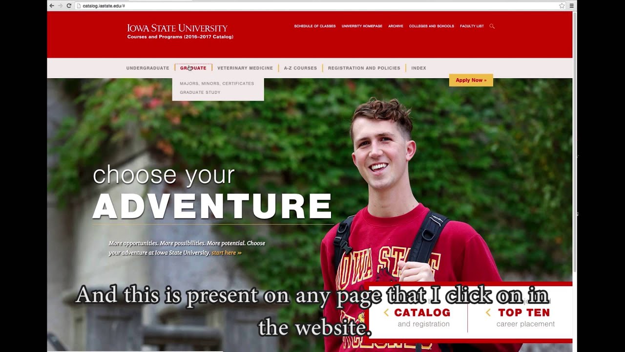 Navigating the Course Catalog